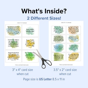 72 Printable Bible Verse Cards for Anxiety and Fear | Christian ...