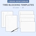 Time Blocking Planner Printable Templates | Daily or Weekly Options ...