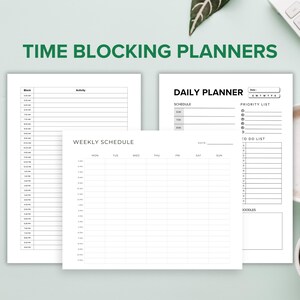 Time Management & Productivity Printable Bundle | 25+ Products for One ...