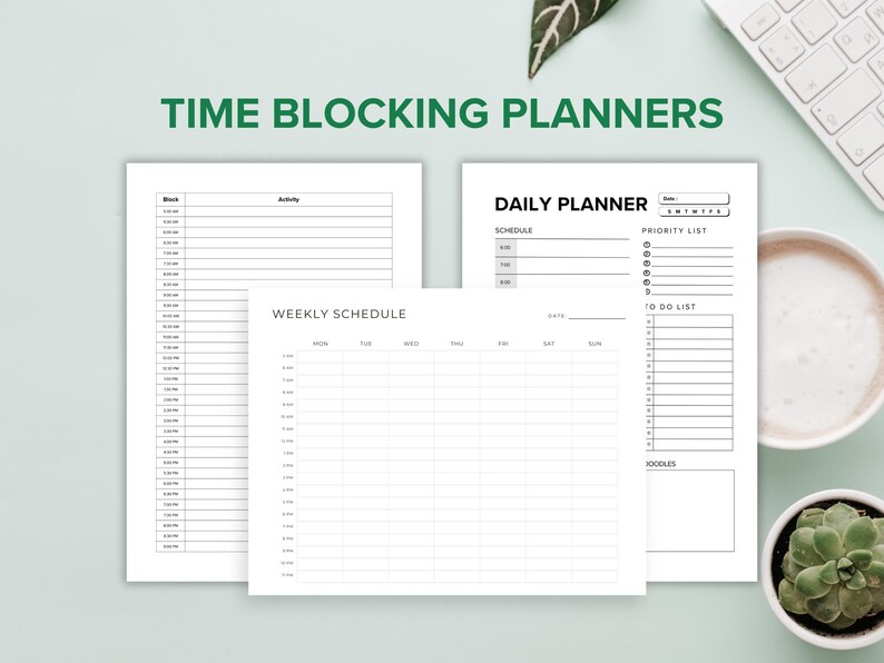 Time Management & Productivity Printable Bundle | 25+ Products for One ...