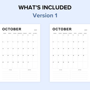 Editable October 2025 Calendar Minimalist Printable | US Letter, A4 ...
