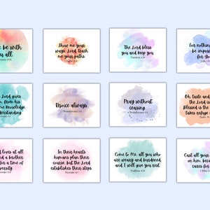 108 Bible Verse Cards Printable | Inspirational Scripture Cards ...