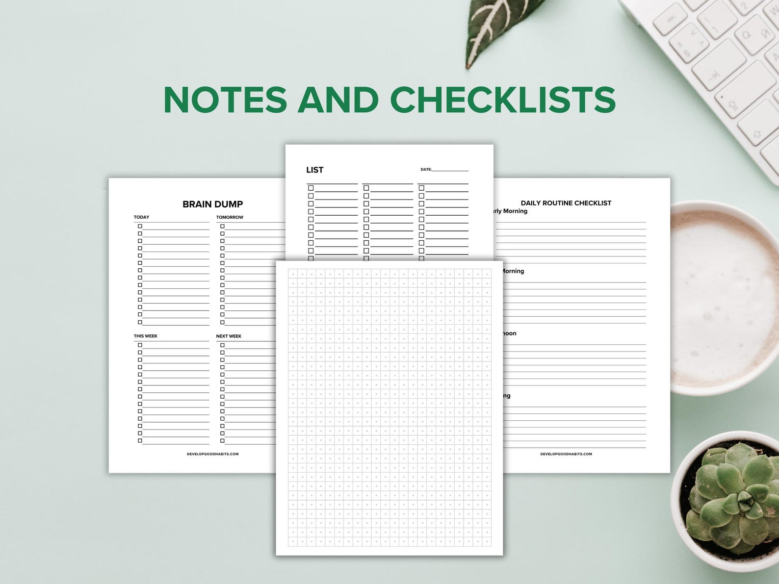 Time Management & Productivity Printable Bundle | 25+ Products for One ...