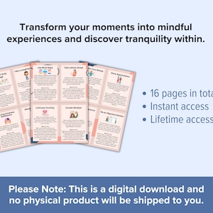64 Mindfulness Activity Printable Cards | Mindful Breathing Exercises ...