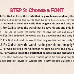 Customizable Single Bible Verse Printable | Digital Download - Etsy