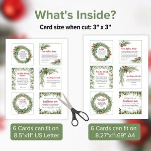 32 Christmas Bible Verses Cards Printable | Christian Christmas Cards ...