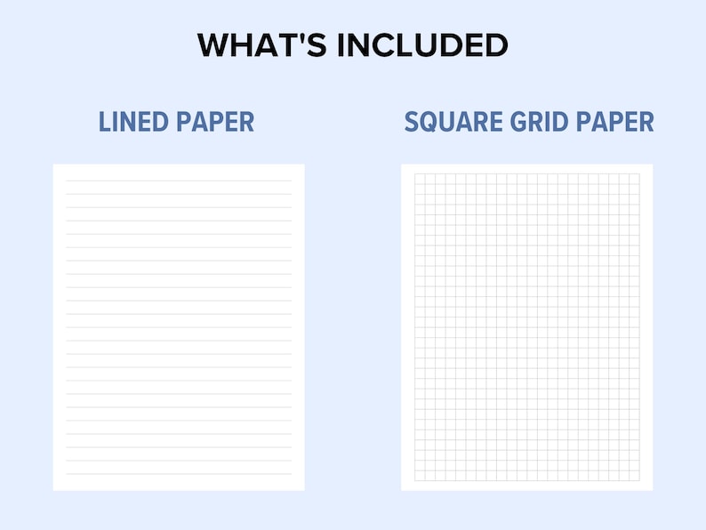 Blank Pages Bundle: Dot Grid Paper, Lined Paper, Square Grid Paper ...