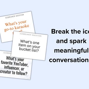 132 Icebreakers and Conversation Starters for Teenagers Printable ...