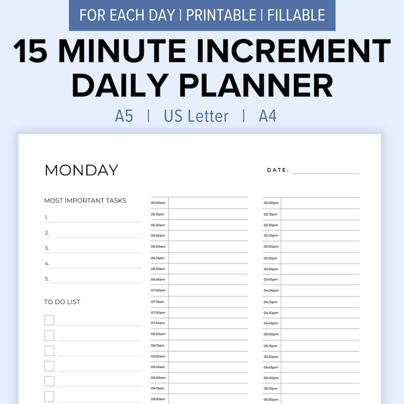 Planner Daily Appointment - Etsy