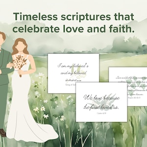 72 Bible Verses for a Wedding | Printable Bible Verse Cards - Etsy