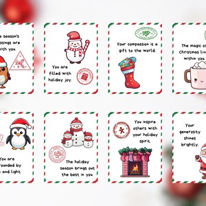 32 Christmas Positive Affirmations Cards | Cute Christmas Cards | Xmas ...