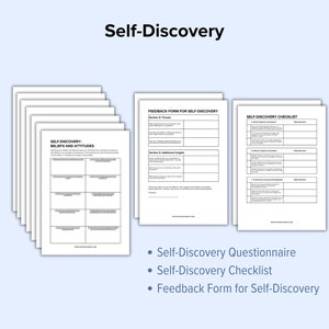 19 Self-reflection Journal Printable Worksheets Bundle | Self Discover ...