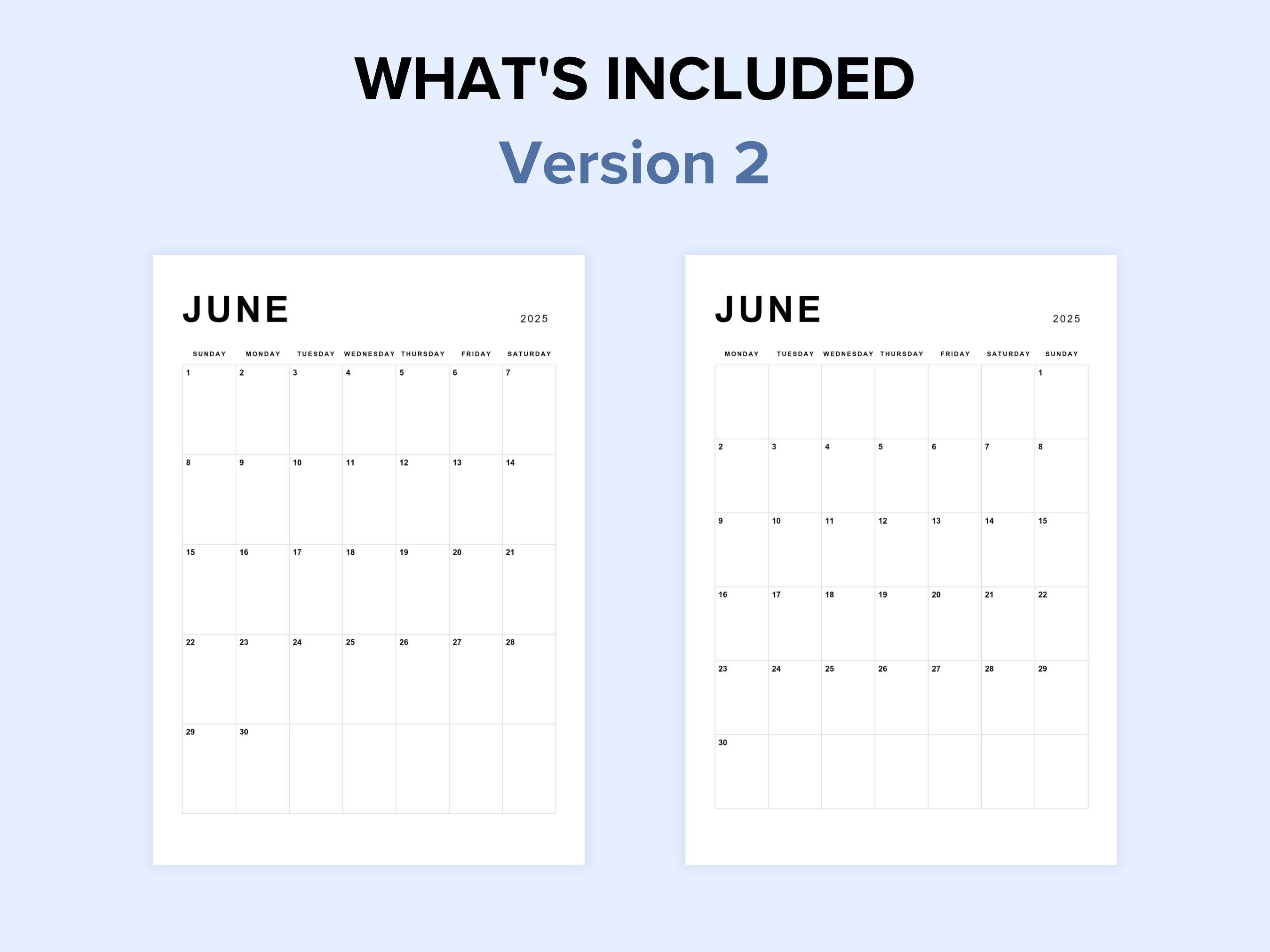 Editable June 2025 Calendar Minimalist Printable | Simple Minimalist ...
