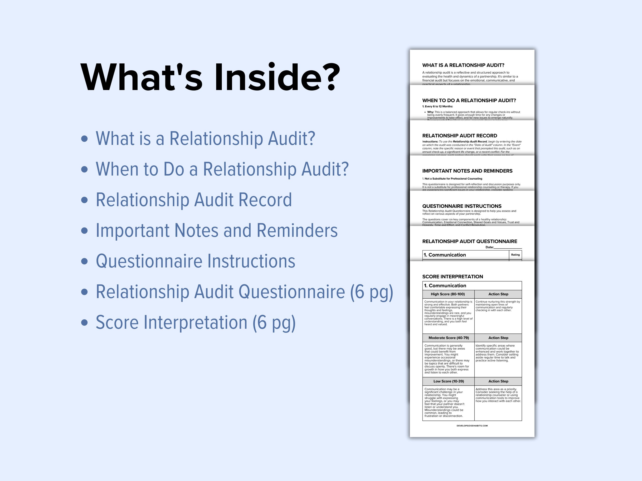 18 Relationship Check in Audit Tracker Questionnaire | Couples Check in ...