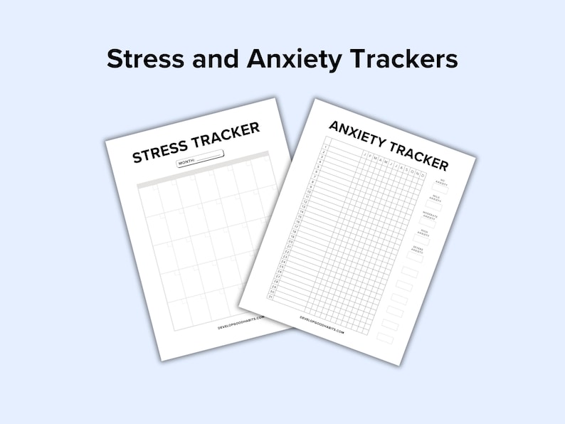 9 Daily Mood Tracker Printable Worksheets | Mental Health Planners ...