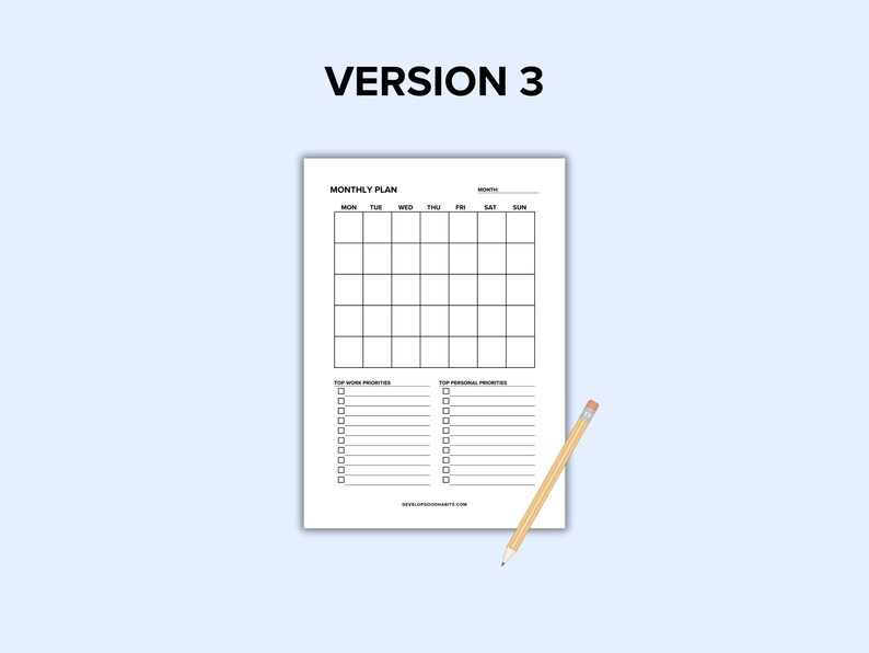 Work From Home Planner Printable Bundle | WFH Daily Planner Worksheets ...