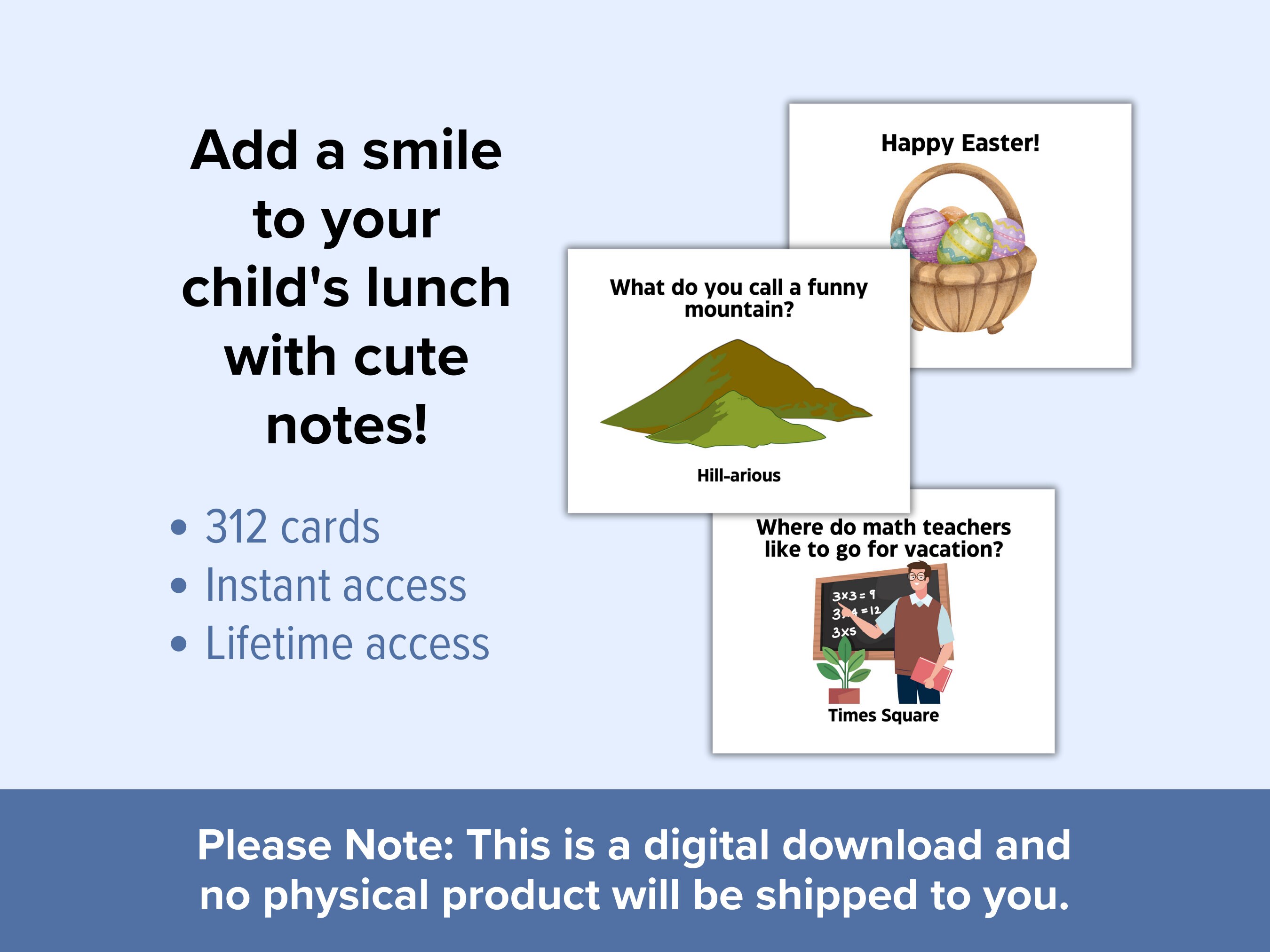 312 Lunchbox Notes and Jokes Printable | Fun Lunchbox Cards for Kids ...