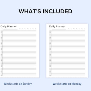 30 Minute Increment Daily Planner Printable | Time Blocking Daily ...