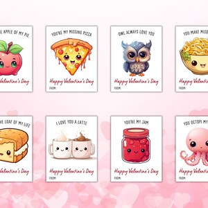 24 Valentine's Day Printable Cards With Cute Puns | School Valentine's ...