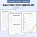 Daily Routine Planner Printable Templates | Morning Routine Checklist ...