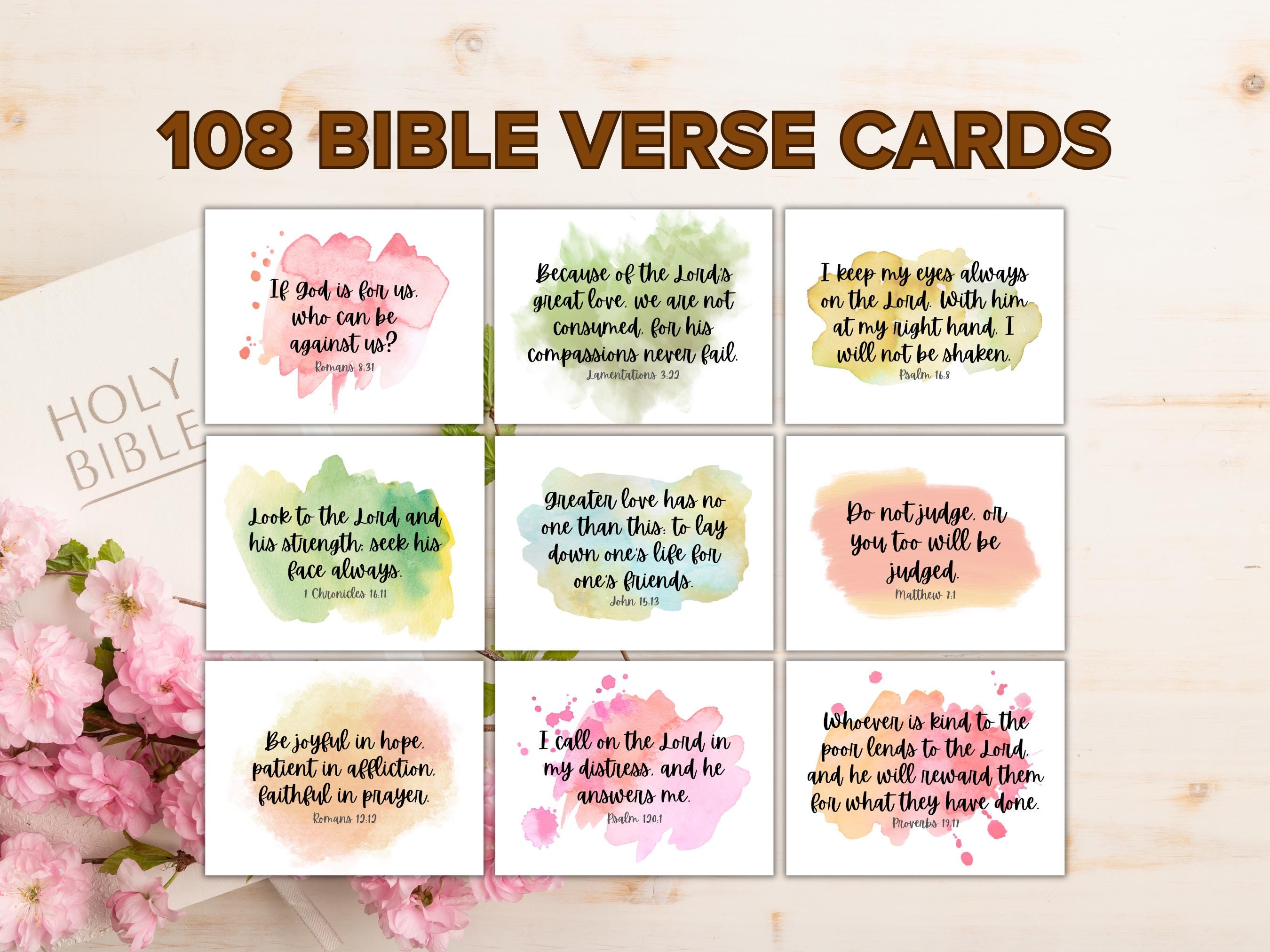 476 Ultimate Bible Verses Cards Printable Bundle | Inspirational ...