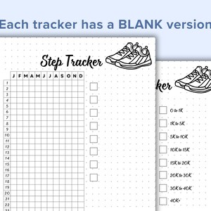20 Yearly Tracker Journal Pages Printable Bundle | Year in Pixels ...