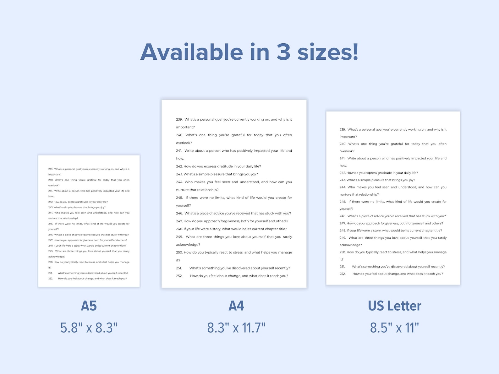 365 Journaling Prompts for Beginners Printable One Year Journaling and ...