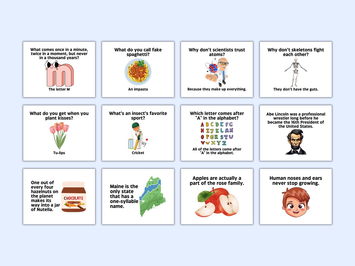 312 Lunchbox Notes and Jokes Printable | Fun Lunchbox Cards for Kids ...
