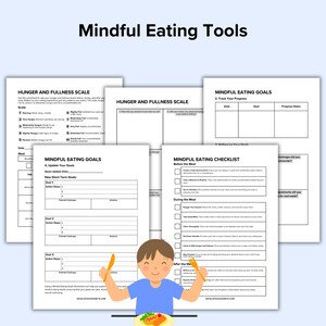 Mindful Eating Log and Journal Printable Bundle | Food Journal ...