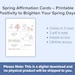 72 Spring Affirmation Cards for Gratitude | Printable Spring-themed ...