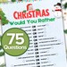 75 Printable Christmas Would You Rather Questions Game for Kids | This ...