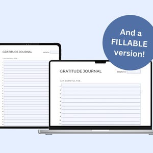 30 Days of Gratitude Journal | Printable Daily Gratitude Log ...