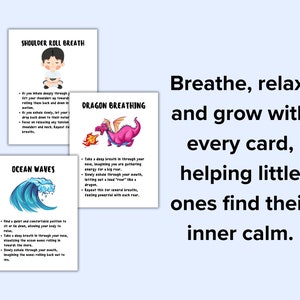 32 Mindful Breathing Cards for Kids | Calm & Focus Printable ...