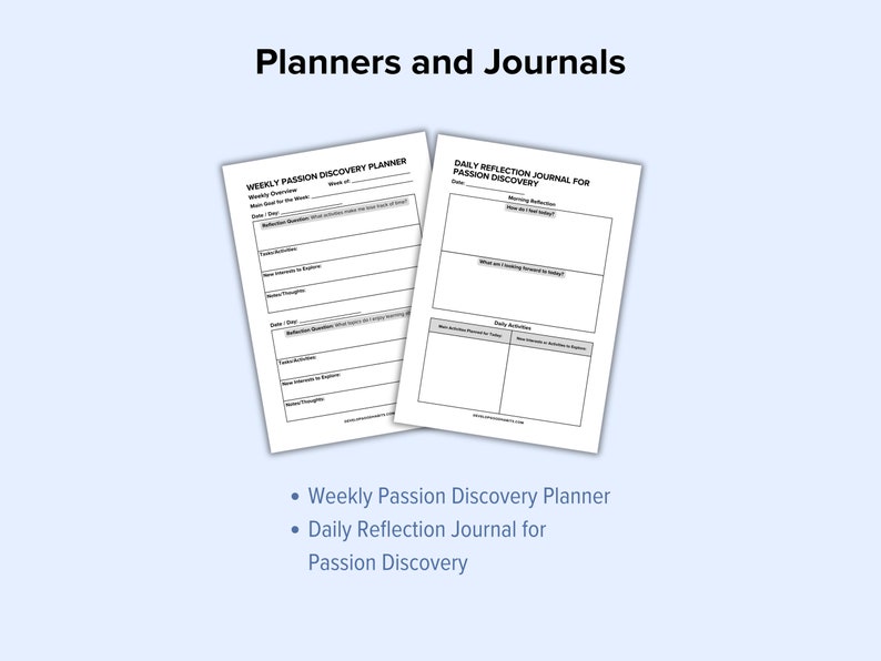 32 Find Your Passion Planner Printable Worksheets | Life Purpose ...