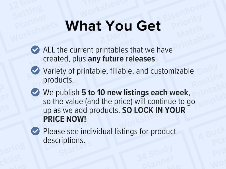 Buy Whole Store Bundle: 150+ Products for One Price | Printable ...