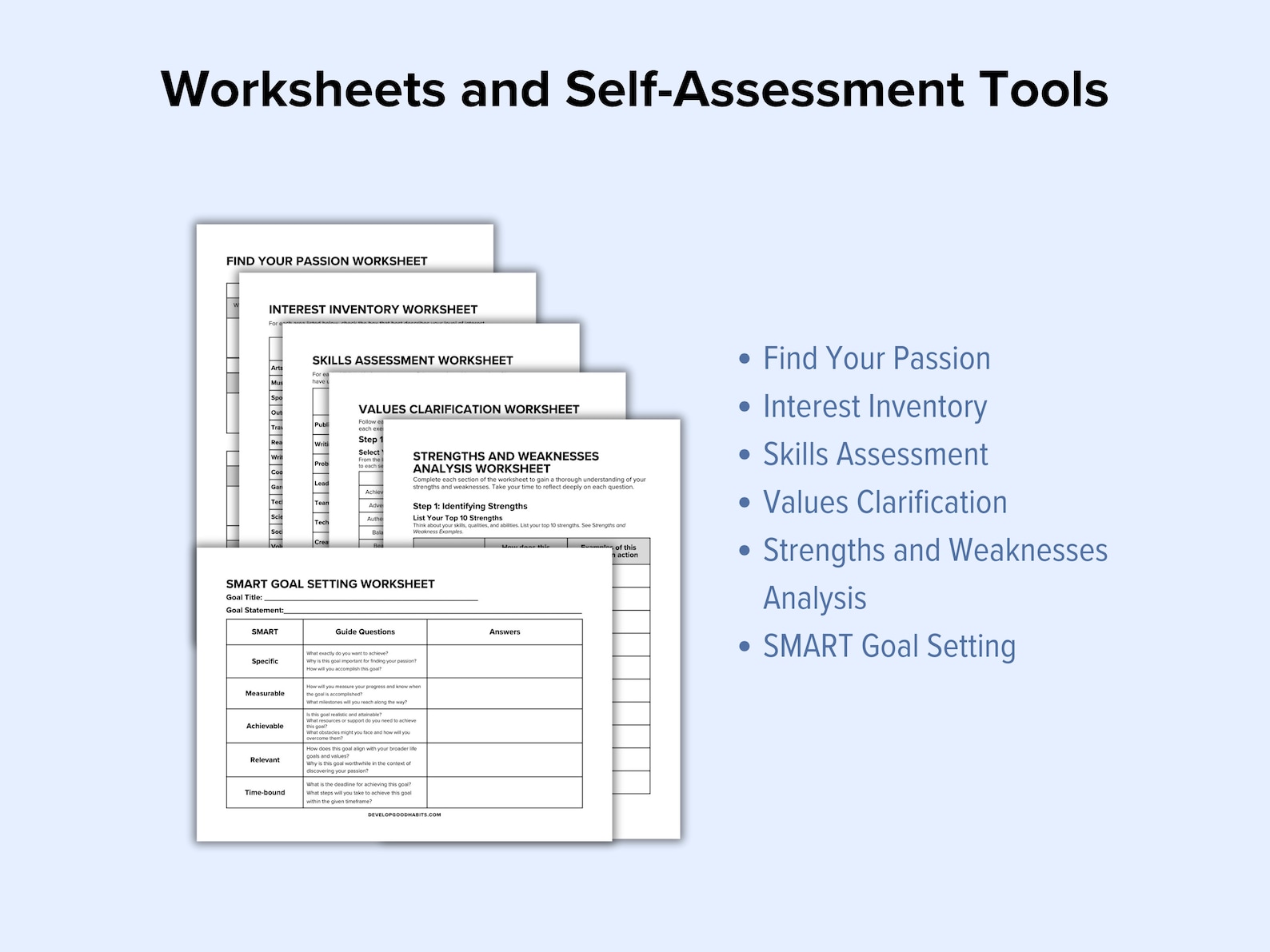 32 Find Your Passion Planner Printable Worksheets | Life Purpose ...