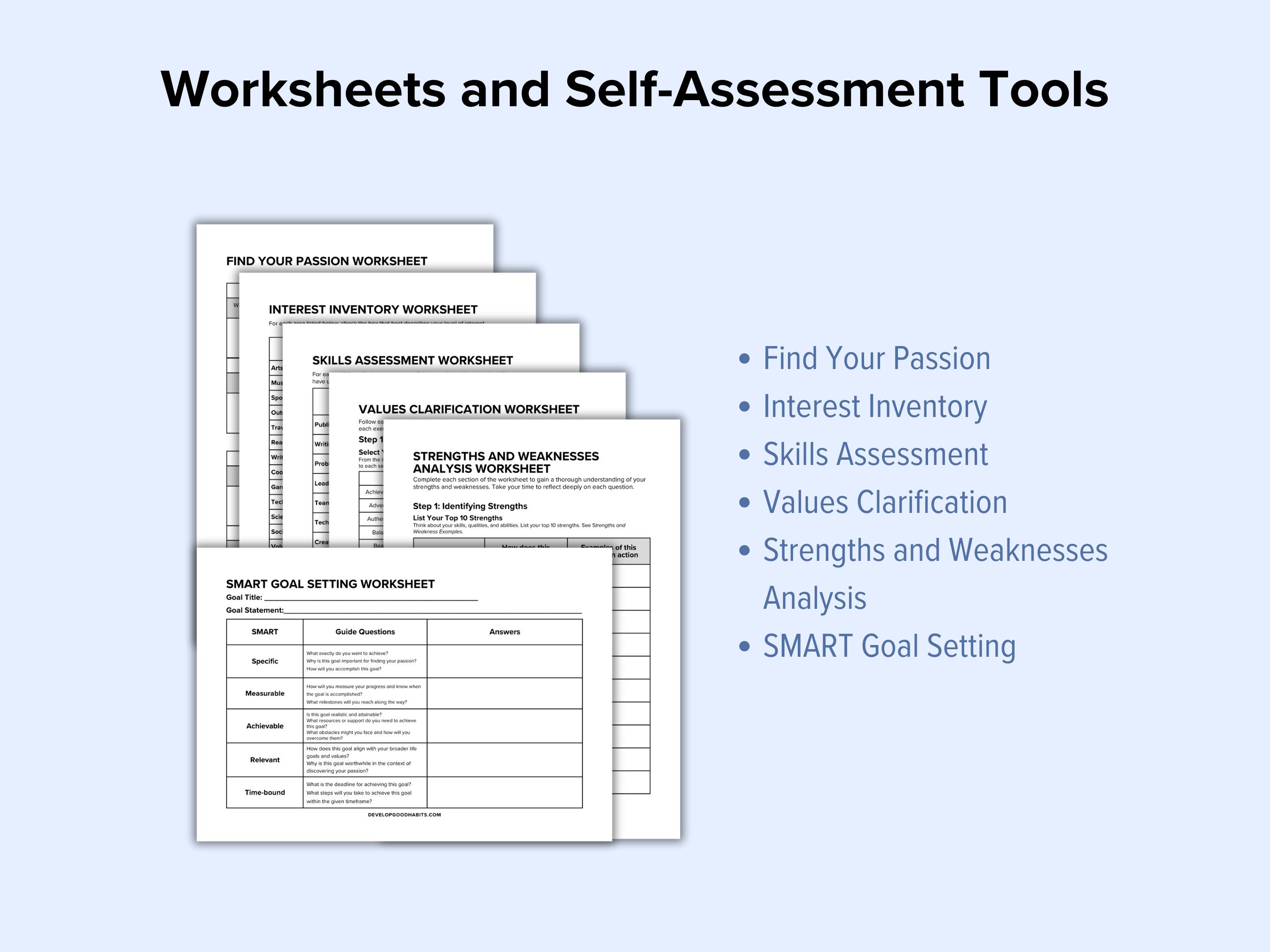 32 Find Your Passion Planner Printable Worksheets | Life Purpose ...
