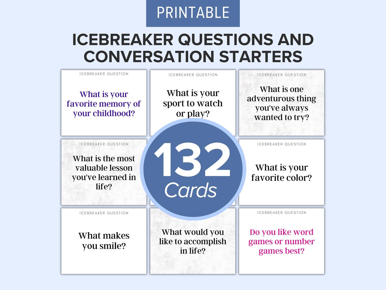 132 Icebreakers Questions and Conversation Starters | Get to Know Your ...
