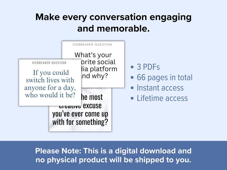 132 Icebreakers and Conversation Starters for Teenagers Printable ...