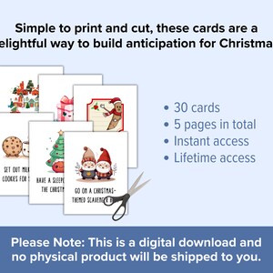 30 Printable Advent Activity Cards for Kids | Christmas Cards for Kids ...