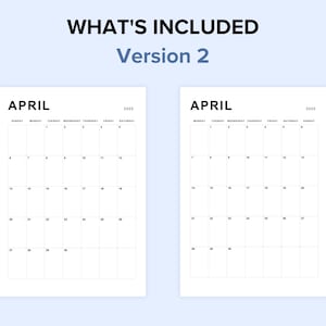 Editable April 2025 Calendar Minimalist Printable | Simple Minimalist ...