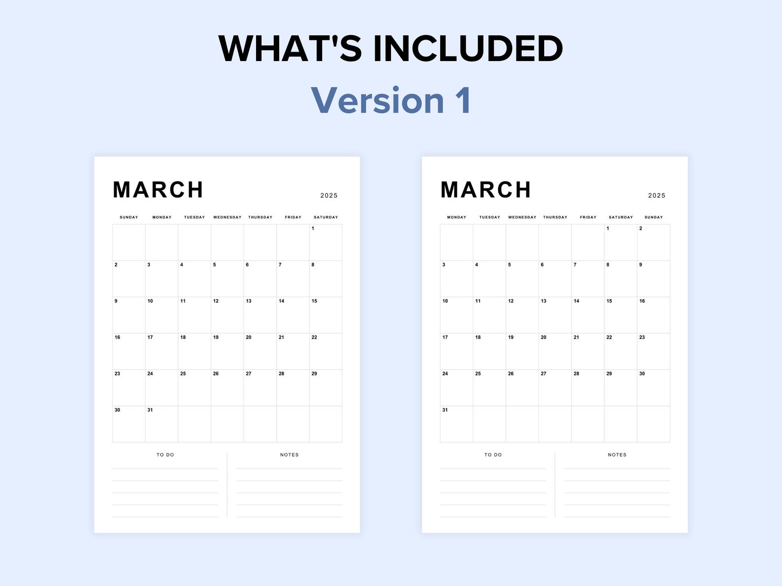 Editable March 2025 Calendar Minimalist Printable | Simple Minimalist ...