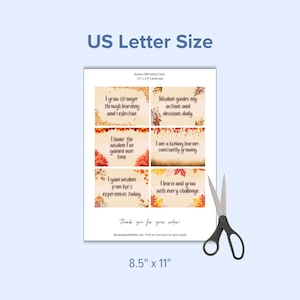 72 Fall Affirmation Cards for Gratitude | Printable Fall and Autumn ...