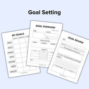 2025 Goal Setting Planner Printable Worksheets Bundle | Yearly Goal ...