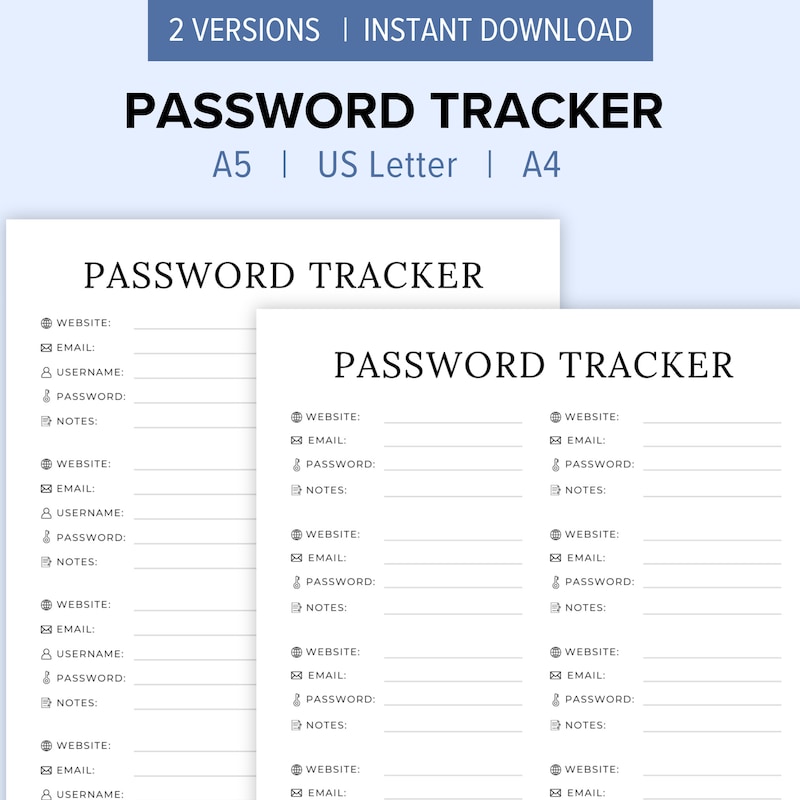 Password Journal - Etsy