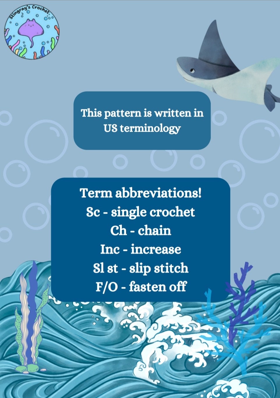 No Sew Stingray Pattern! - Etsy