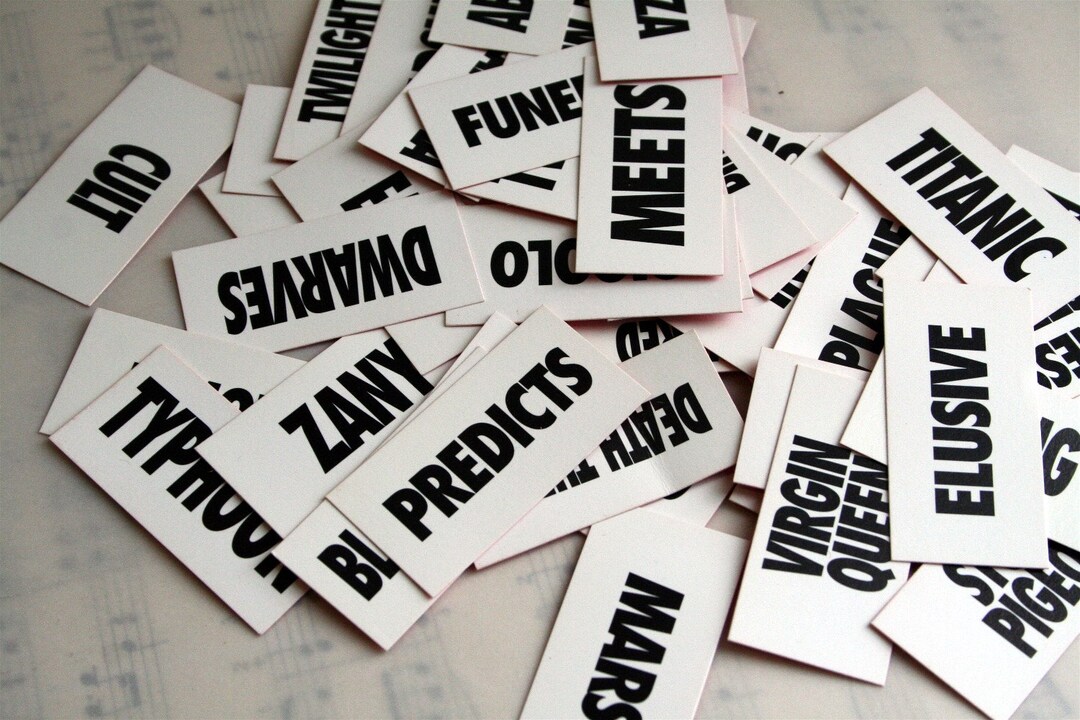 Words Shocking Headlines- Crazy Headline Cards- Pkg Of50 Assemblage ...