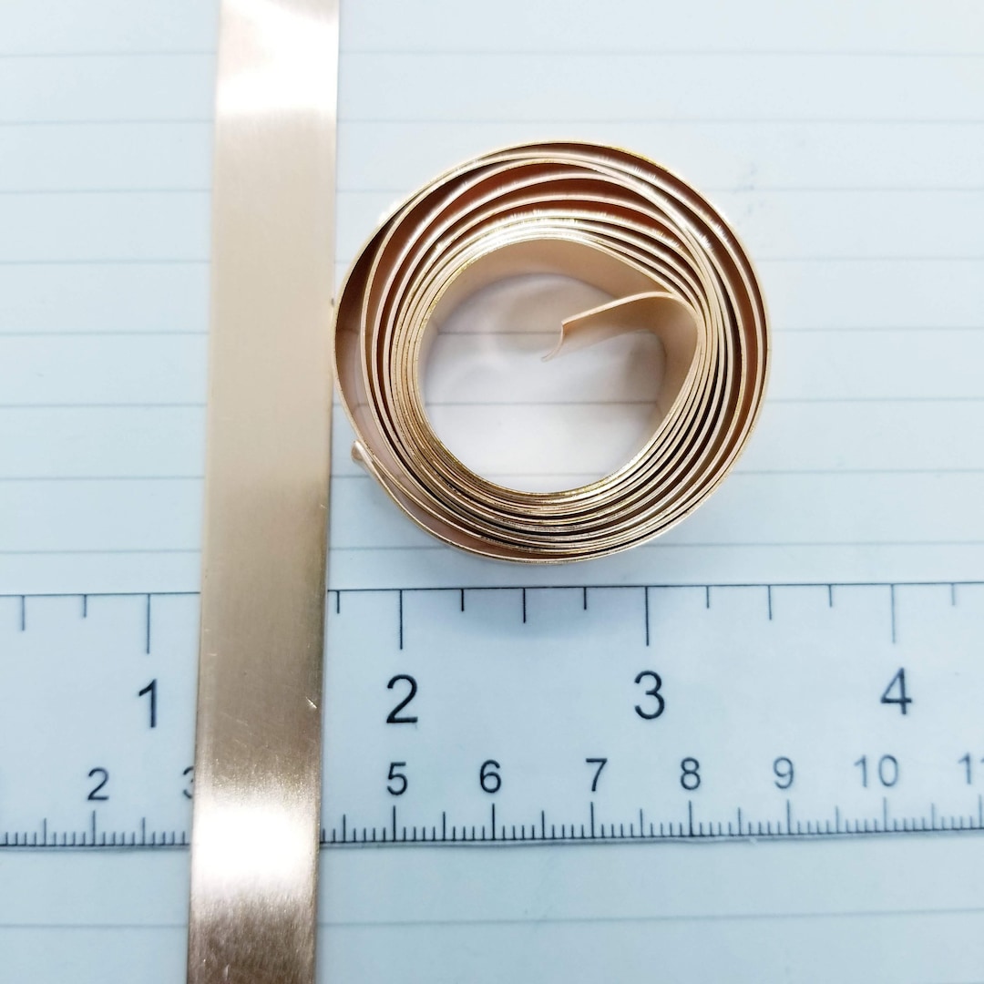Copper Bezel Strip- 1/2 Inch Wide, 24 Gauge, 1 Yard, 3 Feet Strip - Etsy