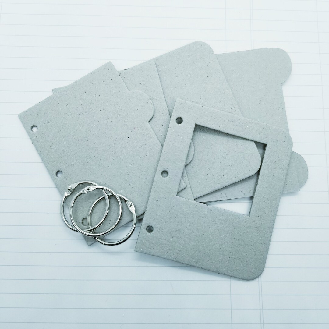 DIY Chipboard Mini Book, 3 Ring Booklet, Ready to Decorate - Etsy