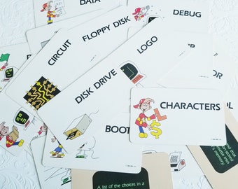 Vintage Flash Cards Set of 5 Paper Crafting Ephemera Decor Collage - Etsy